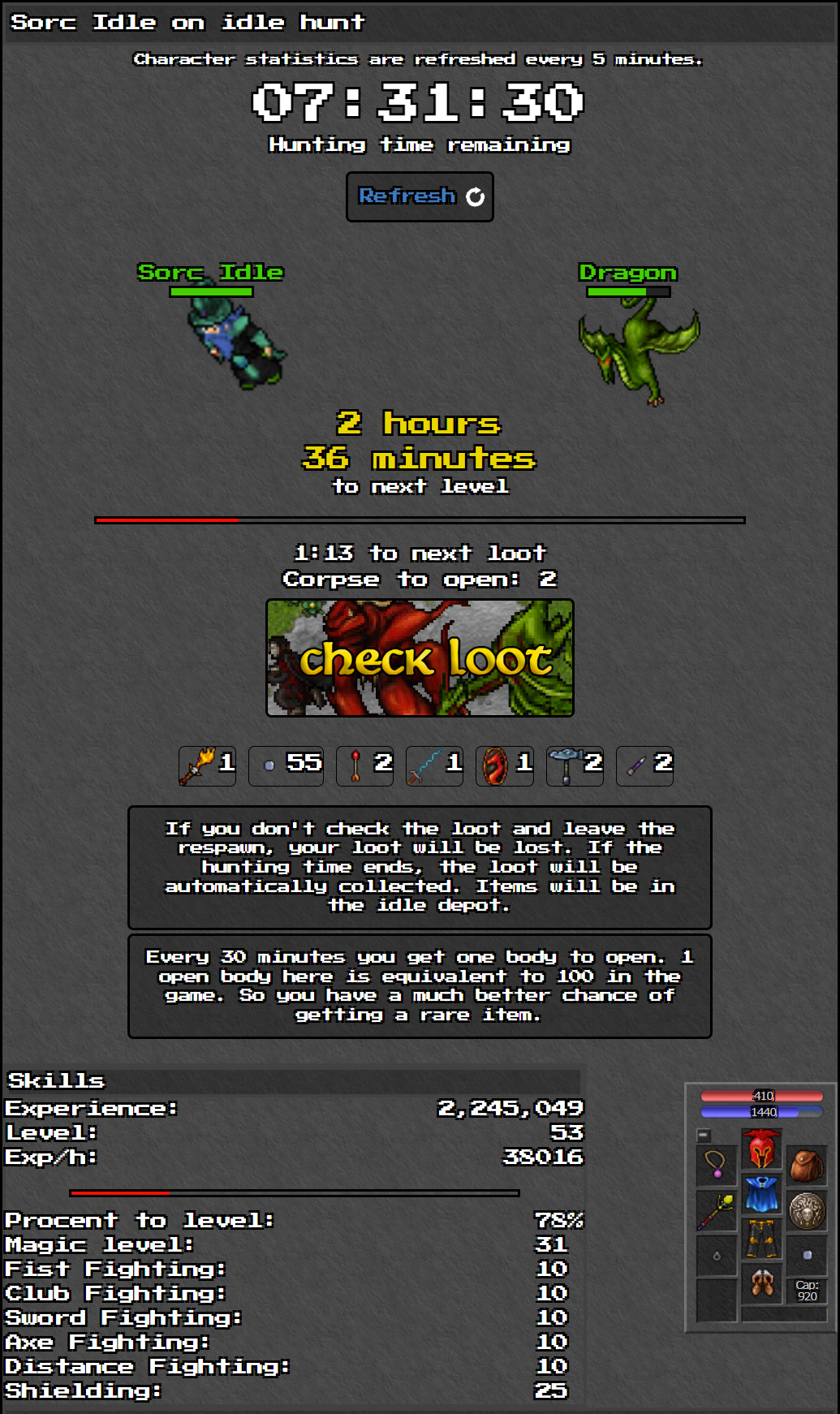 [8.0] Mix Tibia and browser game